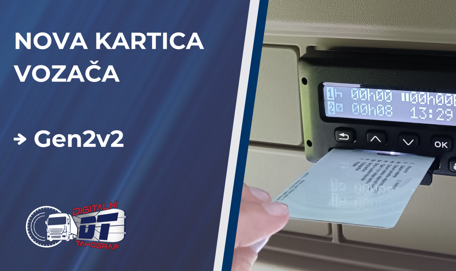 Nova kartica vozača Gen2v2 | Digitalni tahograf